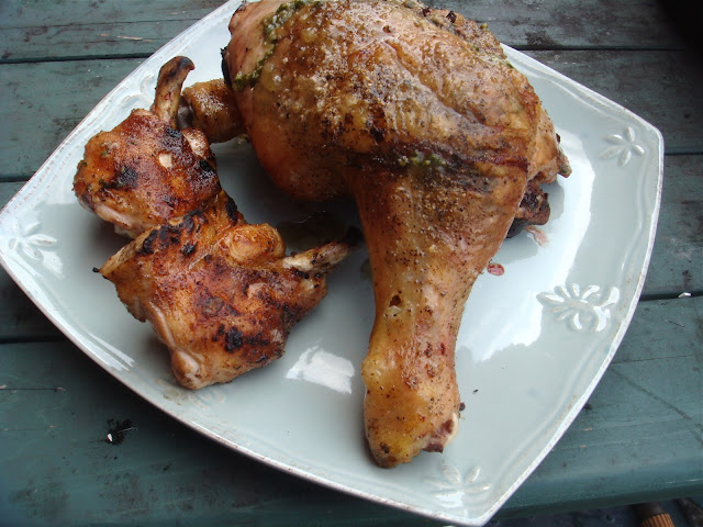 Boucher Family Farm: Weekend Cook: Pesto Stuffed Chicken Leg Quarters