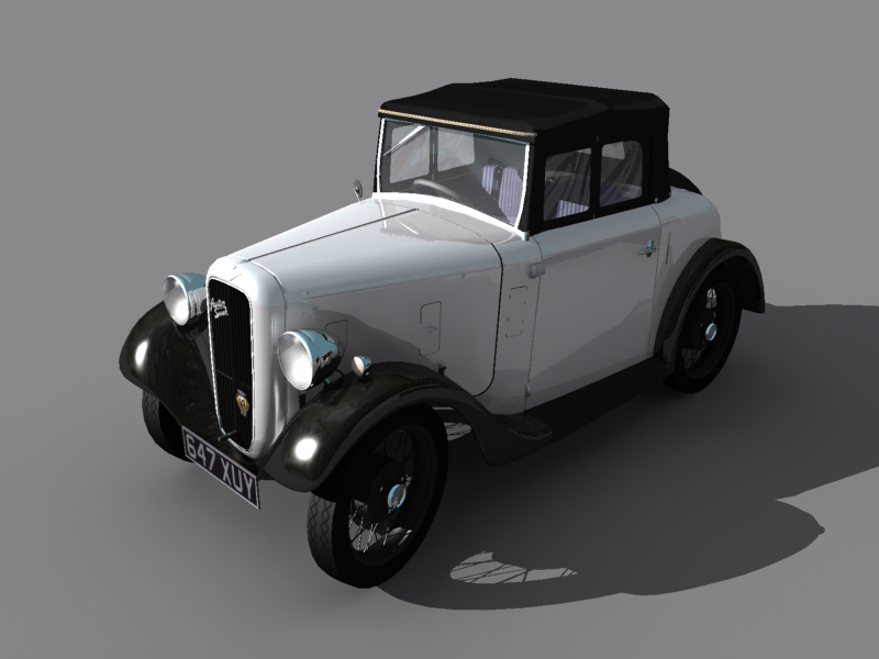 3D Graphic Artist: 3D Model Of Austin Seven Classic Car