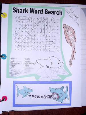 Loving Life Lapbooks: Shark Lapbook Notebook finished