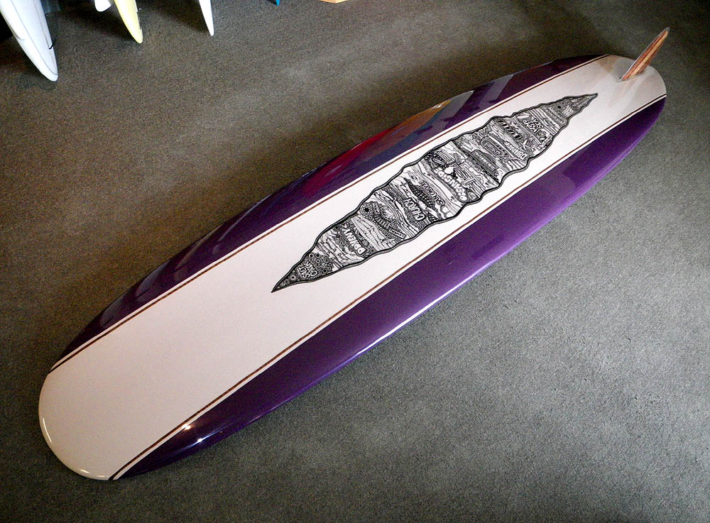 PAST PRESENT AND FUTURE: SURF SPOTS ON A HOBIE ONE FIN PIN