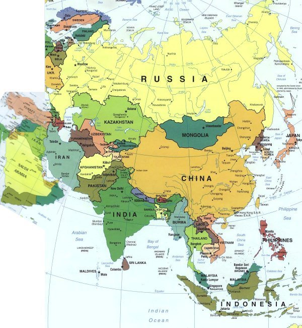 Geografia: L'Asia