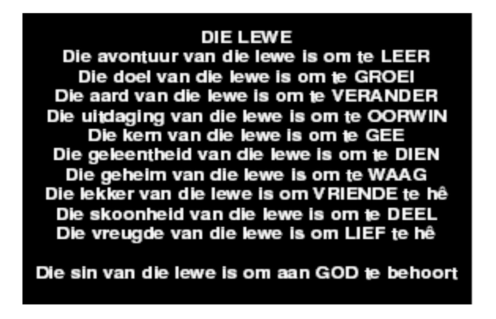 Moose Chronicles .....from Afar!: Fasette van die Lewe......in 11-Dimensies