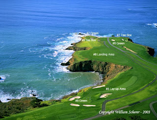 Marc McGee's Blog: Pebble Beach #8 - the most terrifying hole we played