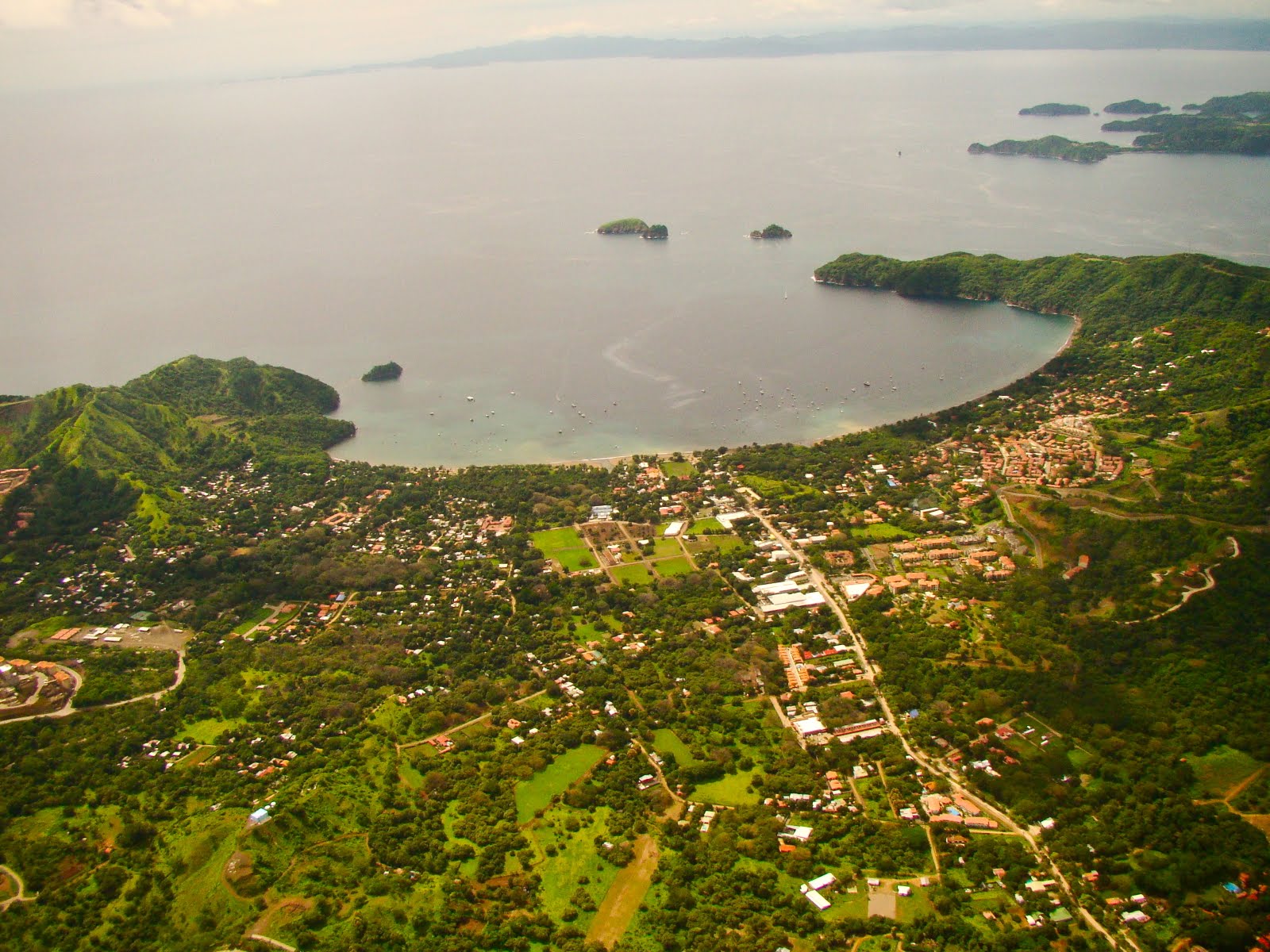 Tamarindo, Costa Rica Daily Photo: Playas del Coco from the air