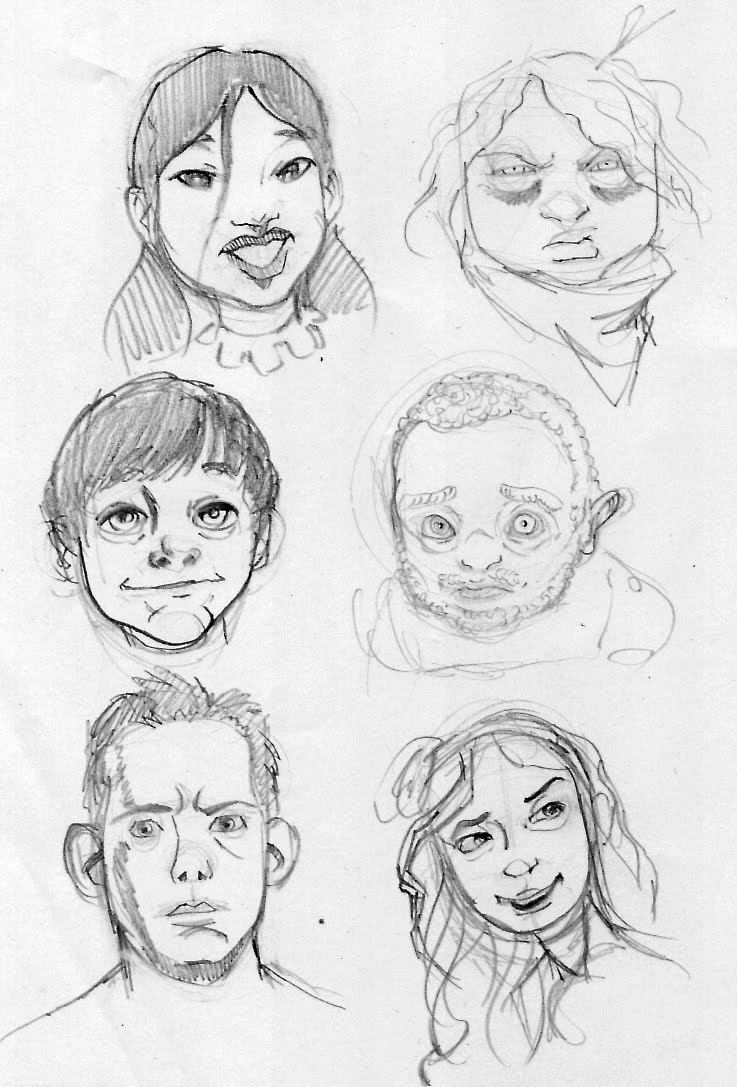 Eichelberger! Art! Go!: Children of Days - face sketches