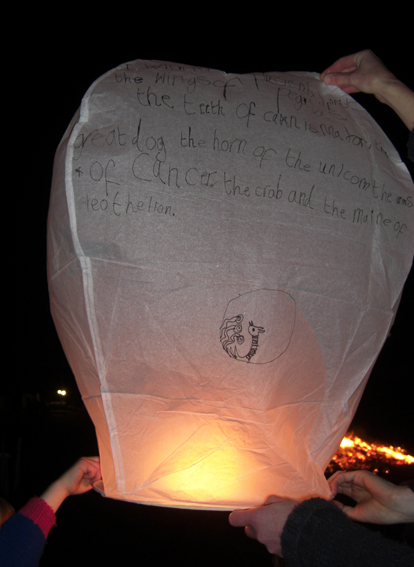 boys can write: a lantern poem