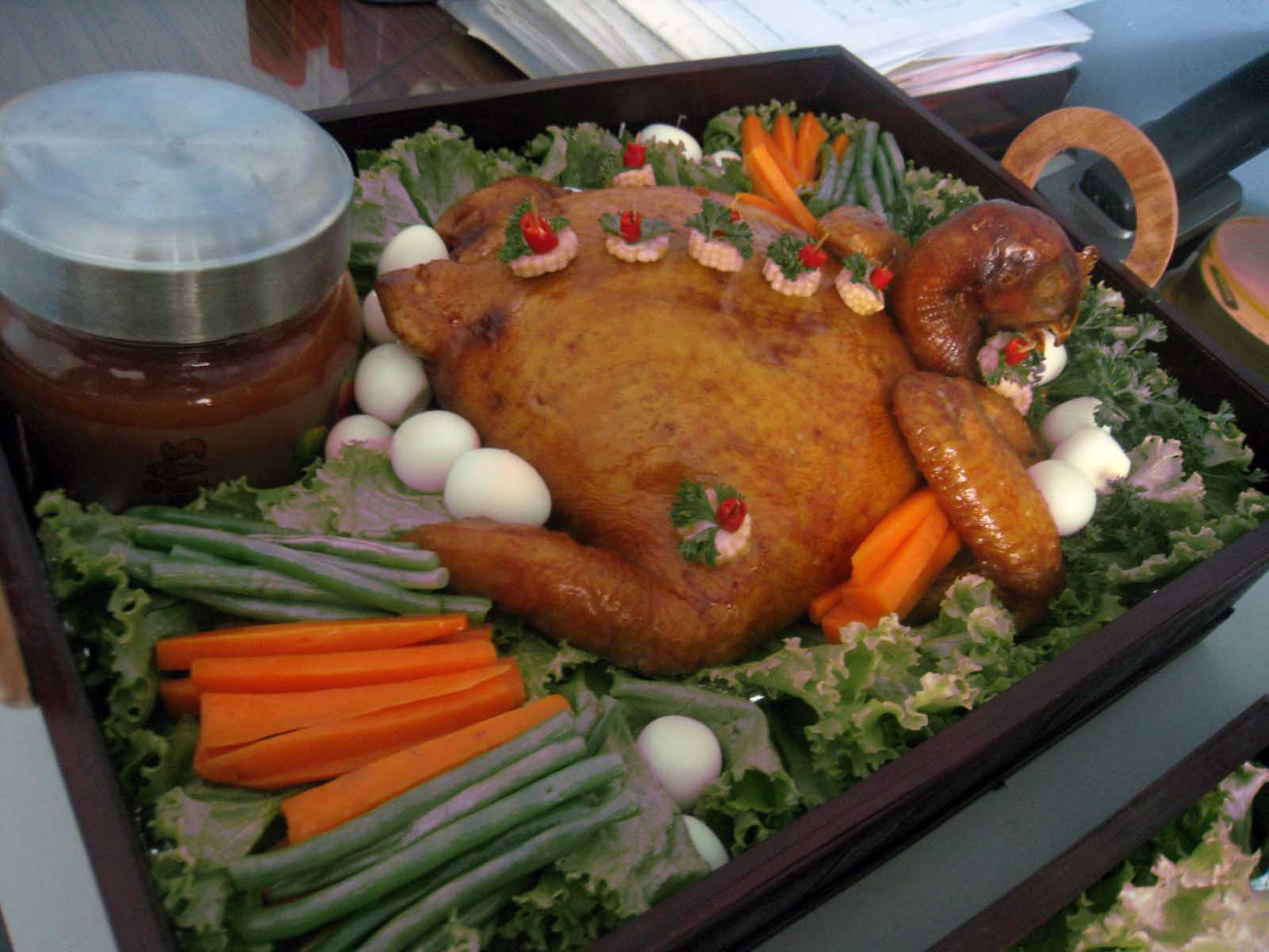 mom's cake: Ayam Kodok dan sate bandeng pesenan Mas Ari