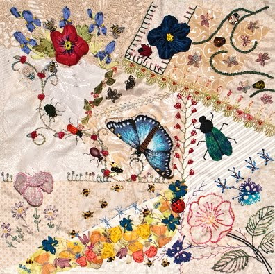 CRAZY QUILTING INTERNATIONAL: BEES, BUTTERFLIES & BEETLES I