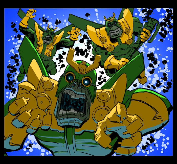George O'Connor's Online Sketchbook: Update! Yesterday's Parademon warm ...