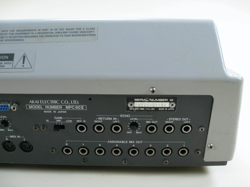 MATRIXSYNTH: Akai MPC 60 II Vintage Sampler/Sequencer