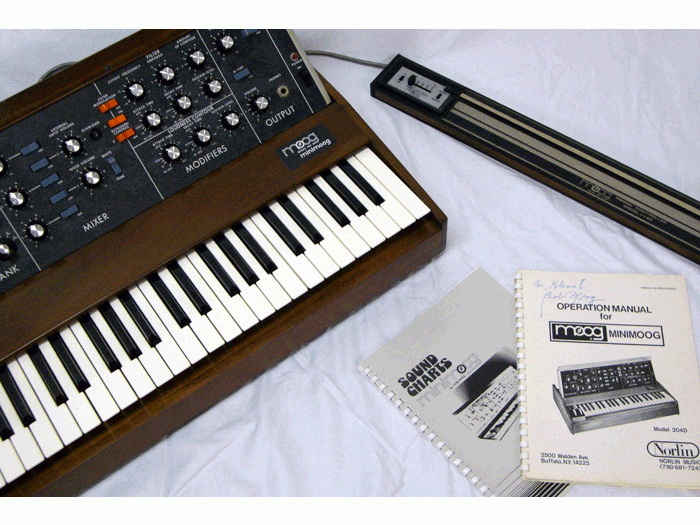 MATRIXSYNTH: Moog Minimoog Model D Signed by Bob Moog with Moog Ribbon ...