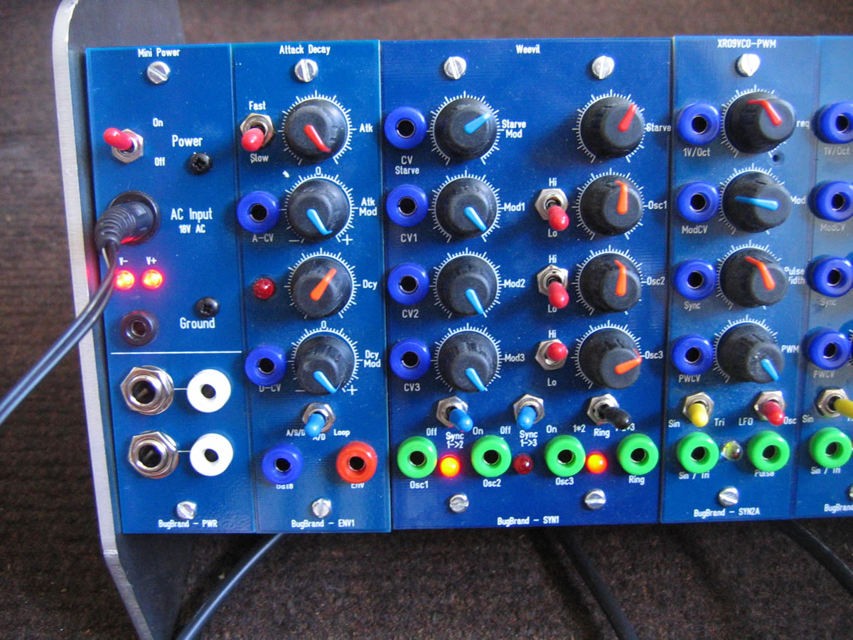 MATRIXSYNTH: BugBrand Modular 1Frame System with External Joystick Controller