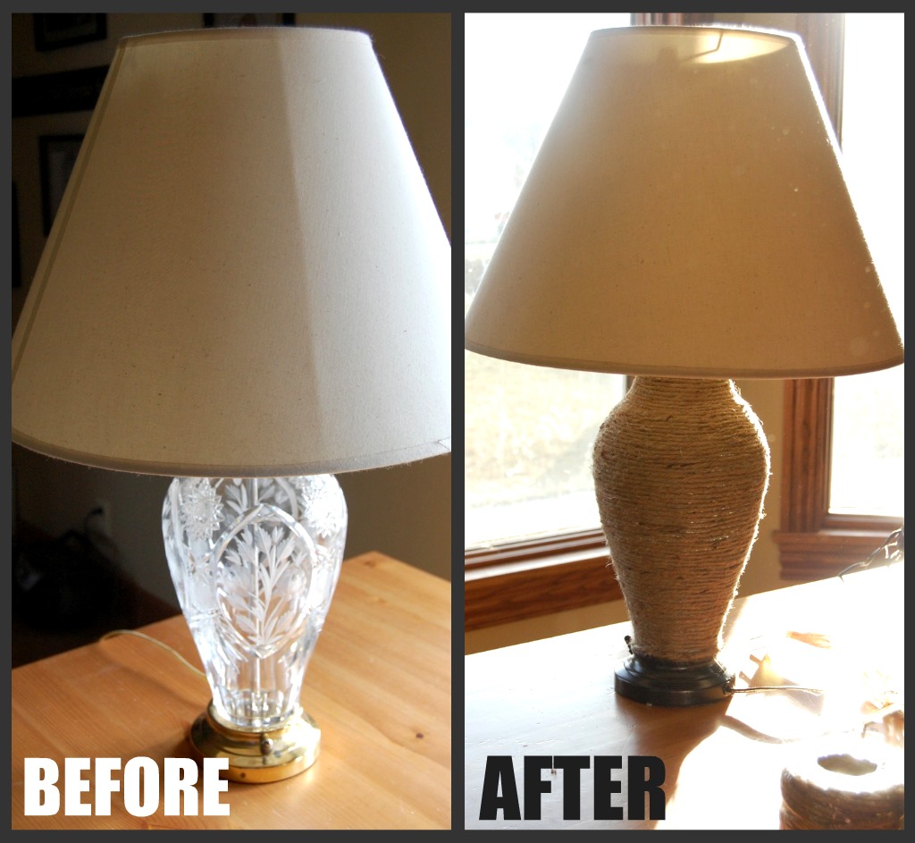 Maple Memories: Jute Lamp - Before and After