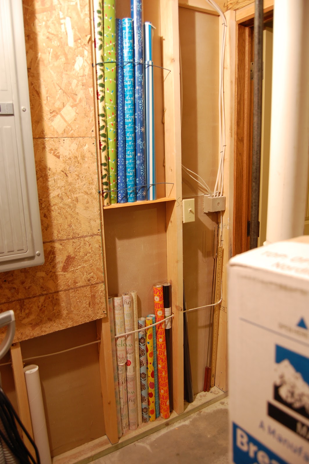 Maple Memories: Wrapping Paper Storage