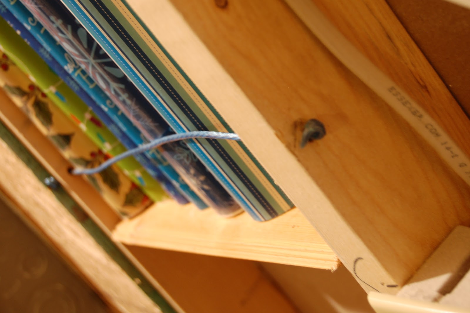 Maple Memories: Wrapping Paper Storage