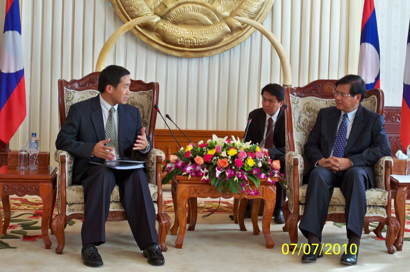 St Joe Form 5 (1976) and Friends: Lao PM receives ADB Country Director
