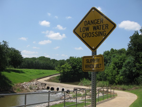 Durango Texas: Perplexed By Danger Low Water Crossing on Village Creek ...