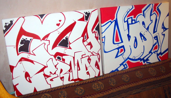 Graffiti Artists for Hire in London: There's a Graffiti canvas with ...
