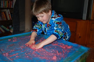 A BUNCH OF KEYS: Finger Painting