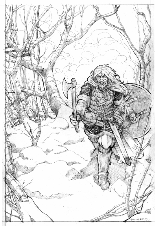 Warriors in art: Viking Warrior by Jeremy Mohler