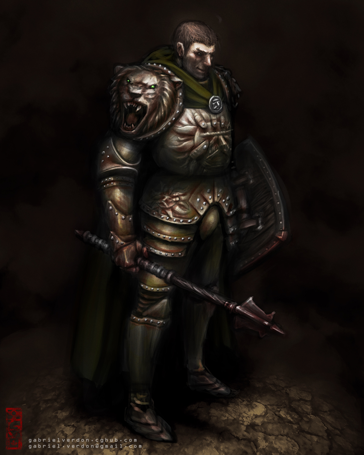 Warriors in art: Grinning Knight by Gabriel Verdon