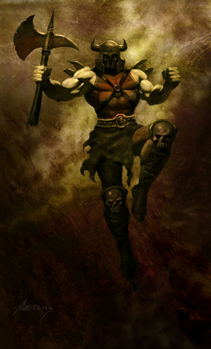 Warriors in art: The Axeman Cometh by Paul Abrams