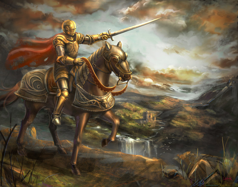 Warriors in art: Knight by Brian Luk