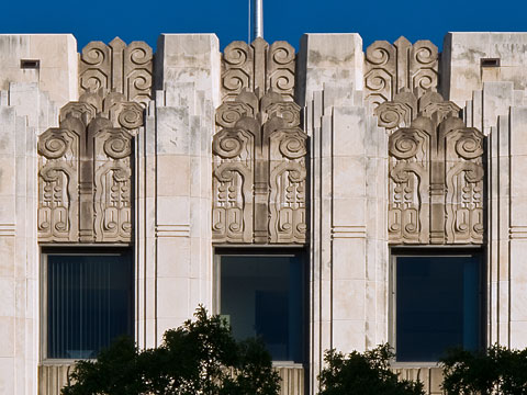 J. Moss Hartt -- Book by Book: Art Deco Carved Limestone Parapet