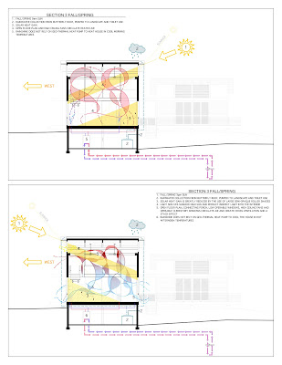 RainShine House Atlanta: Passive Solar Techniques in Diagram