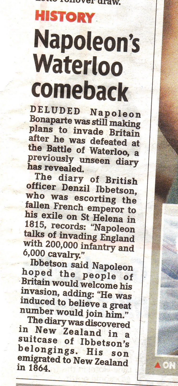 Reflections on A Journey to St Helena: Napoleon Plotted Invading ...