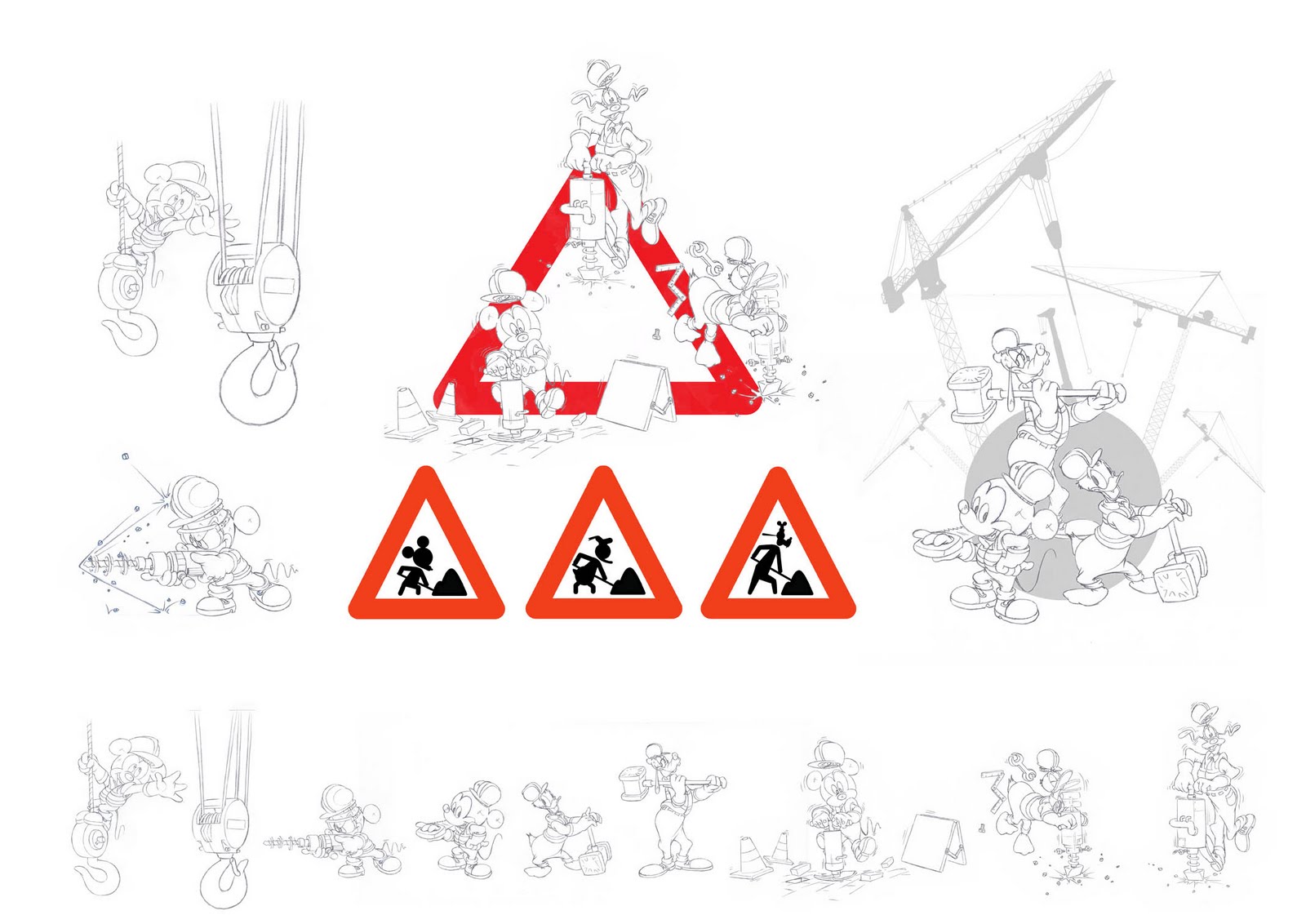 Disney character art archive