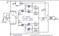 Electronic Parts and Schematic Diagram: Inverter 100W, 12V DC to 220V AC