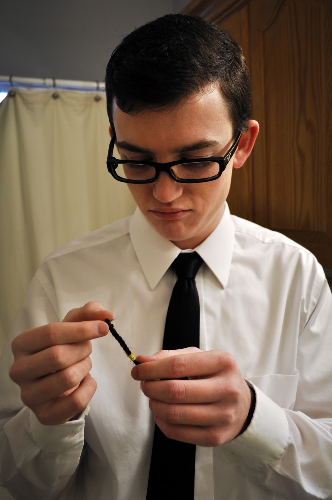 Happy Heart: The day I cut off Scott's jedi braid.