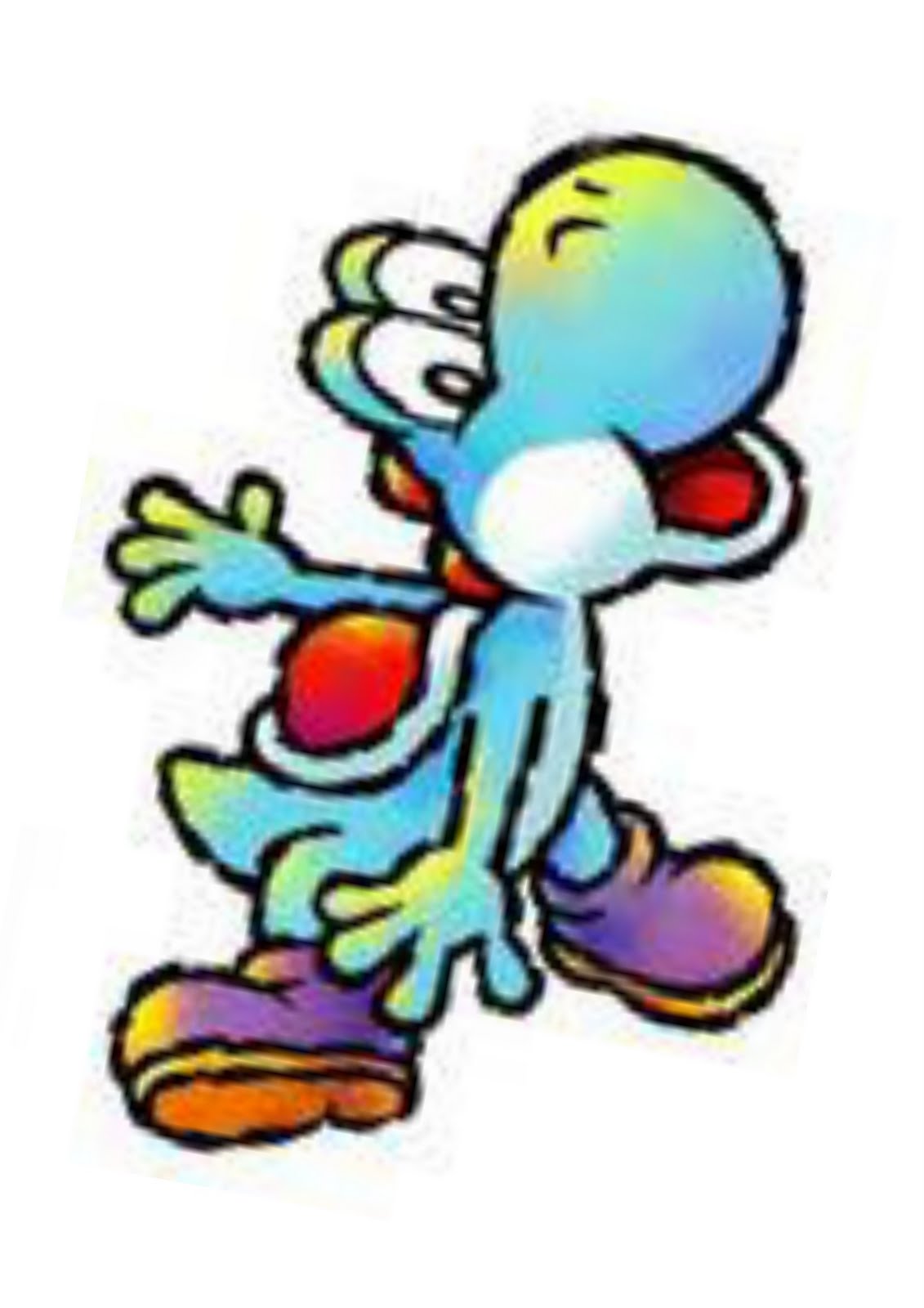 Marcecharitas: Yoshi en color azul.