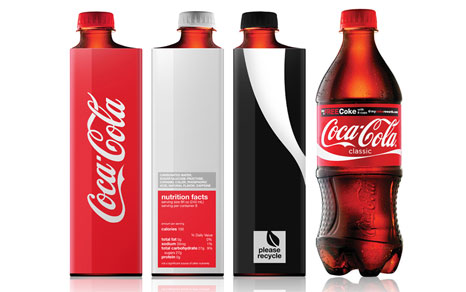 Botol Coca – Cola dengan konsep design bentuk Kotak - Boku no Blog