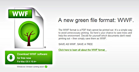 WWF file format: File Format baru yang ramah lingkungan - Boku no Blog