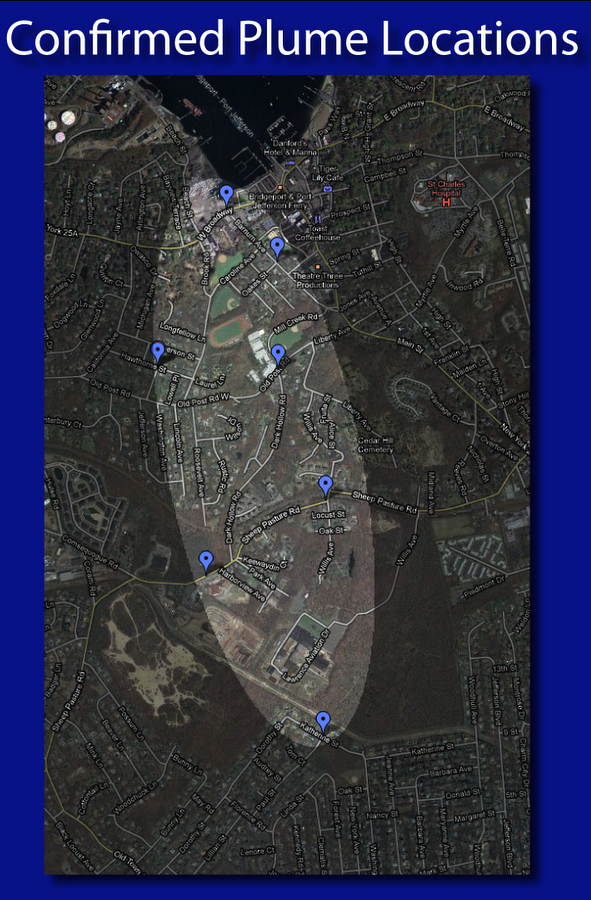 Toxic Waste Runs Downstream In Port Jefferson: Multimedia: Map of the Plume