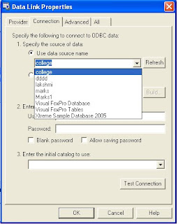 Notes and Source Code: Database Connection