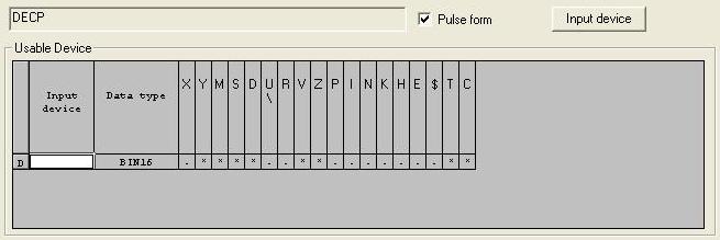 DECP Instruction on Mitsubishi PLC