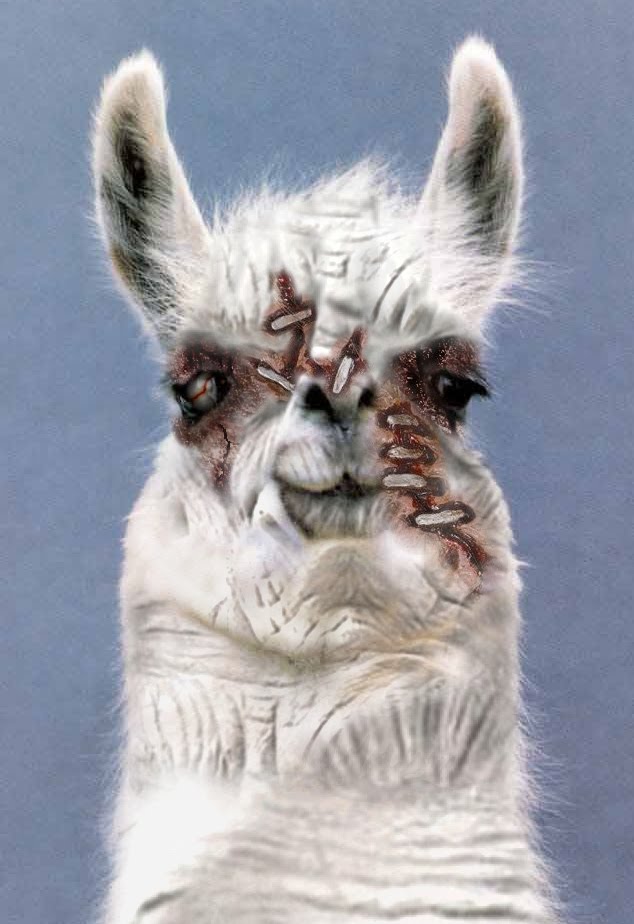 Zombie Squiggs: Zombie animals part 11 - Zombie Llama