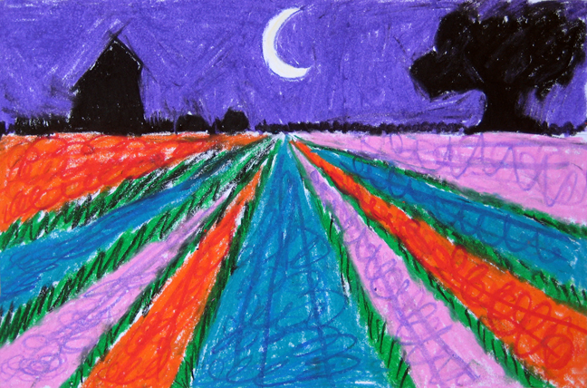 My Adventures In Positive Space: Flower Field Perspective