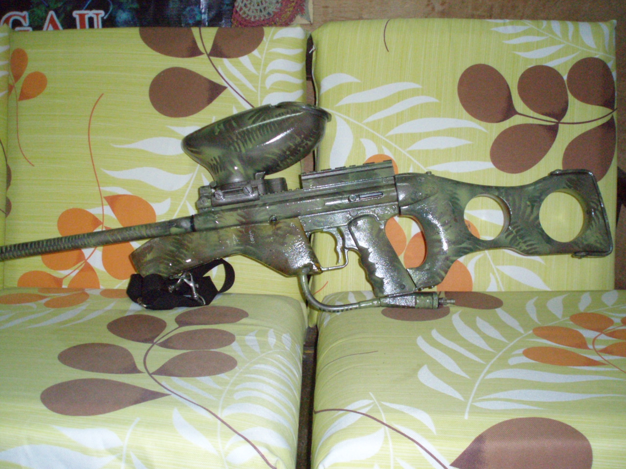 Adventure Activities: CAMOUFLAGE BT4 COMBAT PAINTBALL MARKER AND HELMET