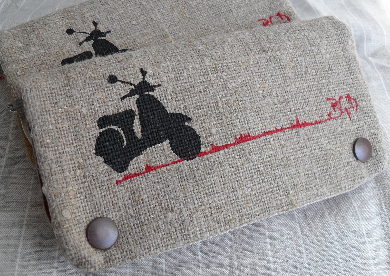 Blue Ginger Designs: Ladies Vespa and Zebra Wallets