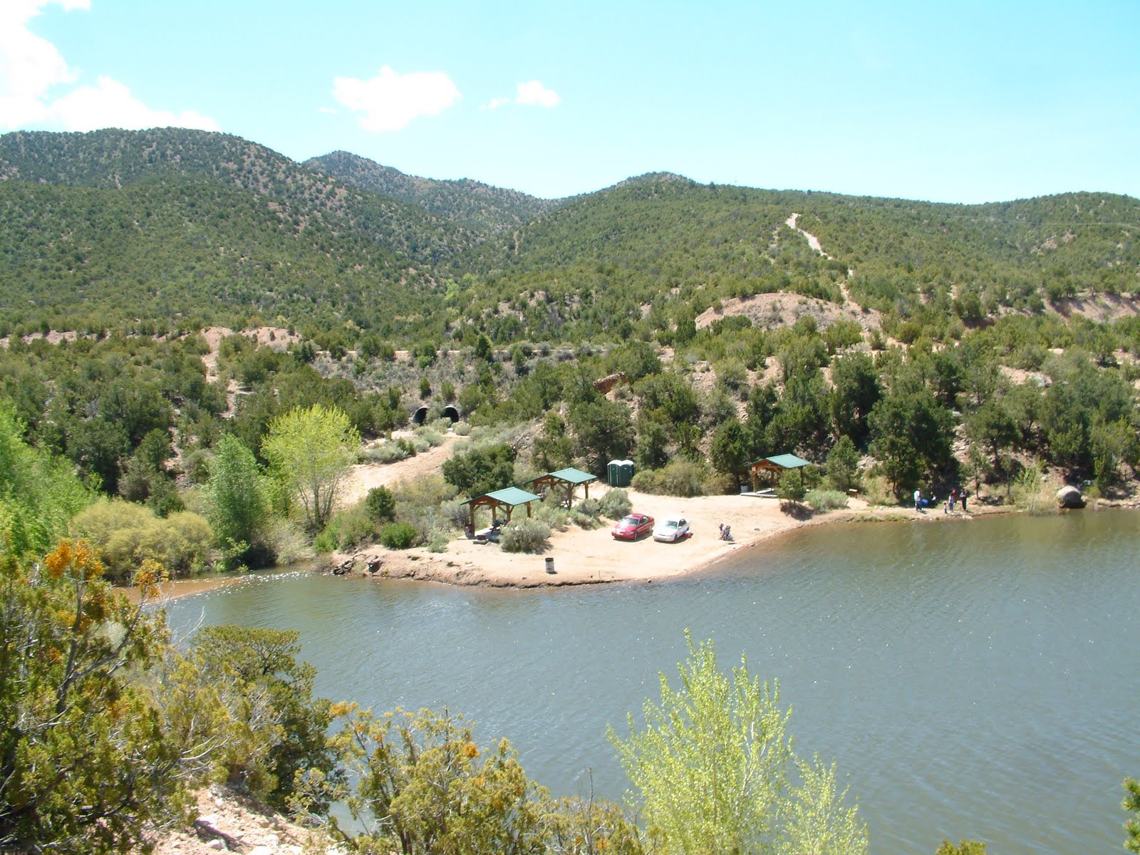OUTDOORS NM: Nambe Lake and Falls Beats the Heat - Great Fishing ...