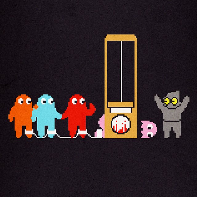 Pac Man Blinky Pinky Inky Clyde