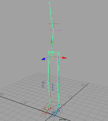 Watercolor & Maya 3D Animation: Girl Skeleton, Rigging