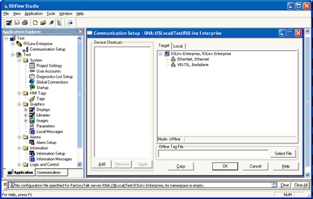 LearningPLC: Configuring a ControlLogix in RSView Studio via Ethernet