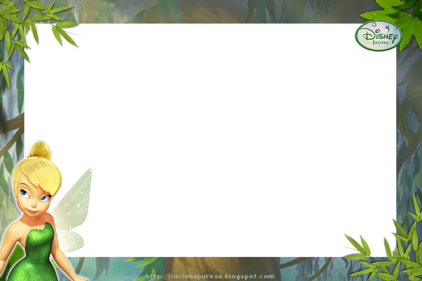 Molduras e dicas de transfer em foto produtos e figuras em png: TINKER BELL