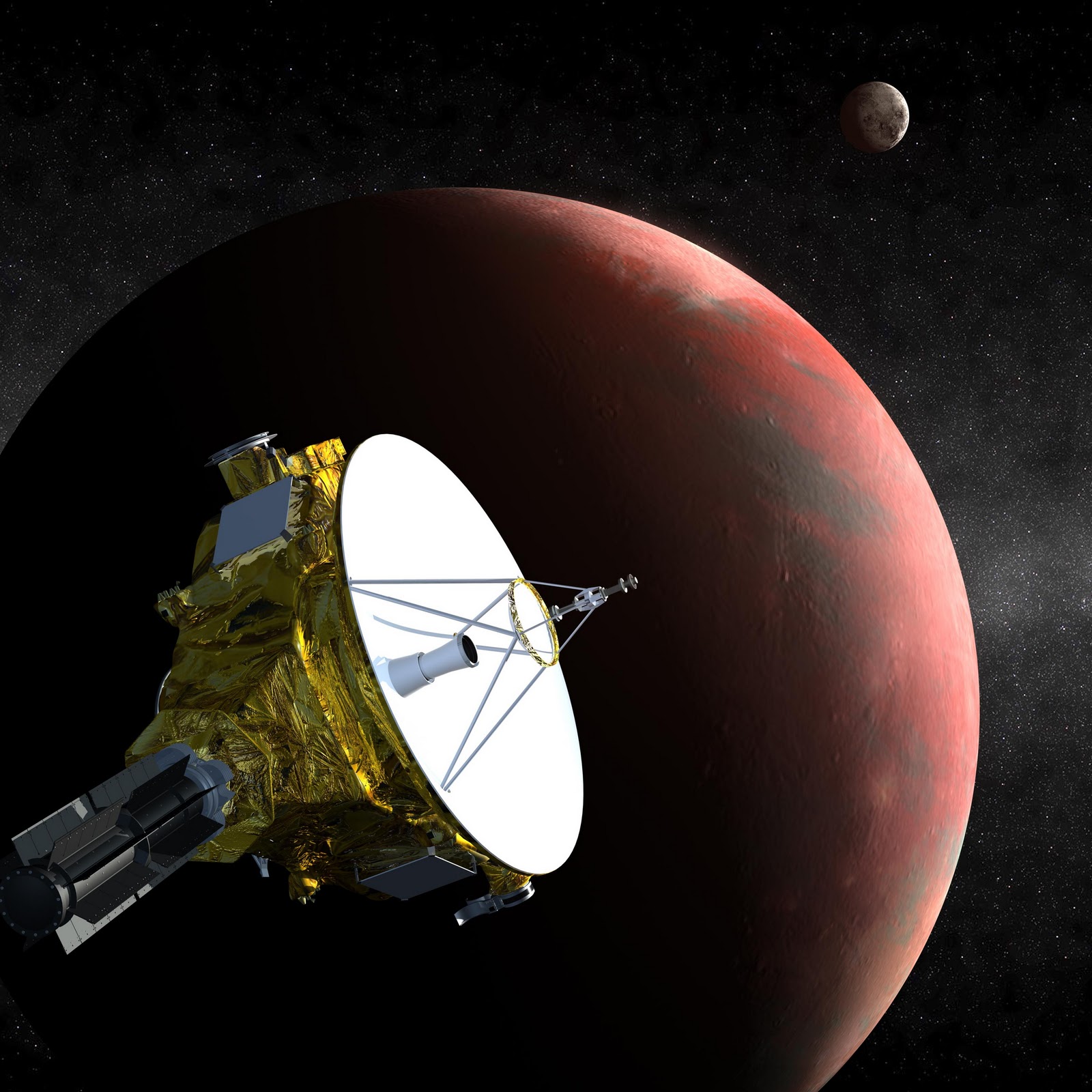 Jean-Baptiste Faure: The New Horizons spacecraft near Pluto and Charon ...