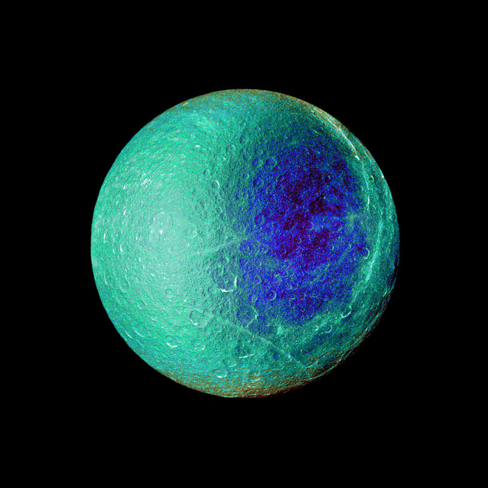 Jean-Baptiste Faure: Elaborate image of Saturn's moon Rhea by the ...